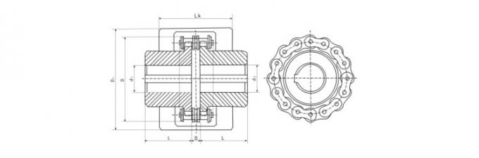 KC 4016 5016 5018 6018 Coupling Roller Chain Flexible Coupling