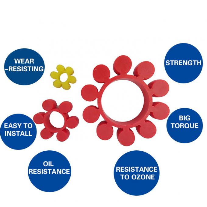 PU Rubber Flexible Coupling Element Spider MT Type Customized Size