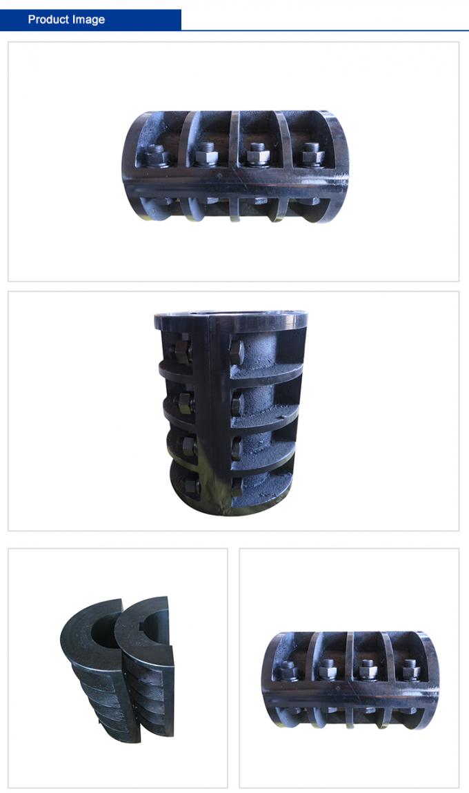 Cast Iron Flange Rigid Coupling Clamp Type Split Shaft Coupling