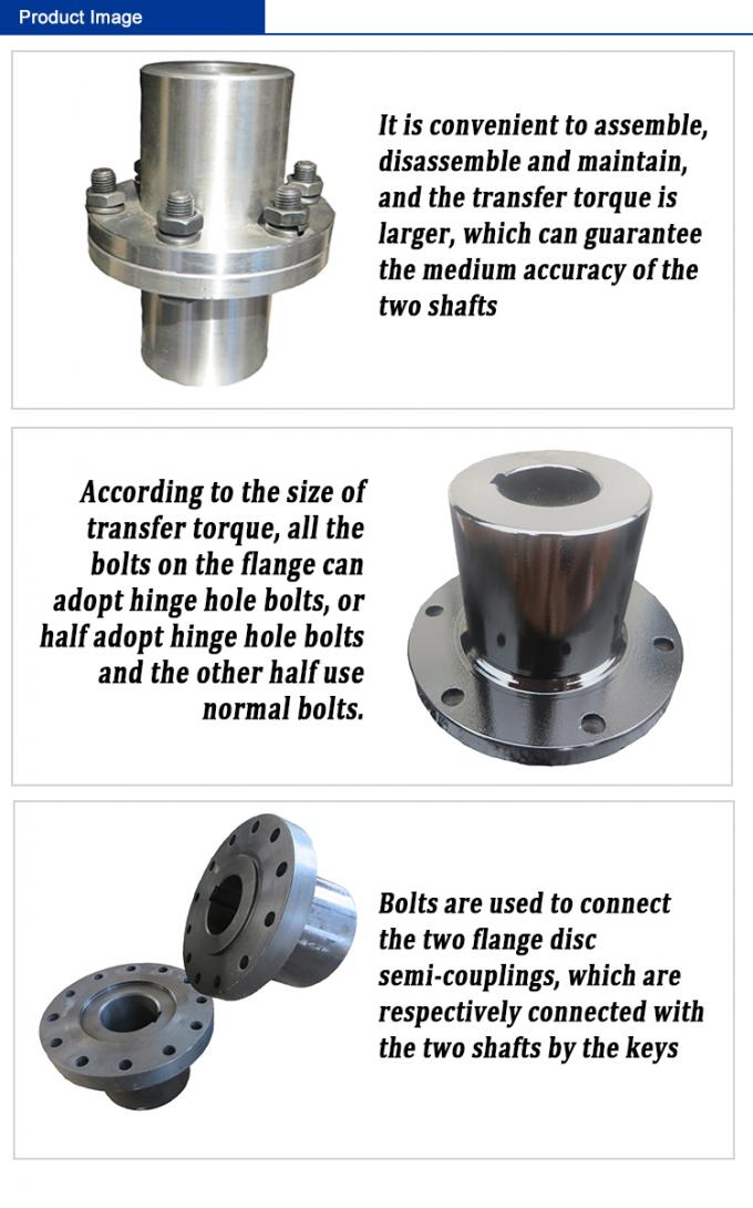 Single Flange Rigid Coupling Steel Standard High Torque Coupling Custom ...
