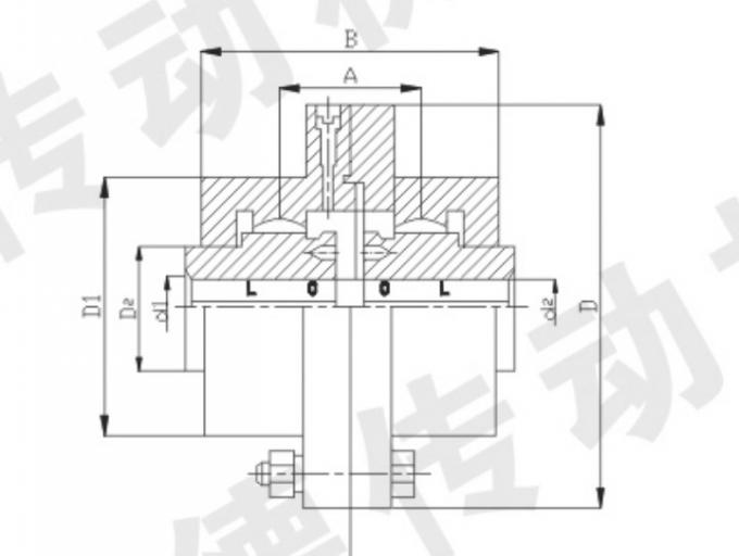 Custom CL Gear Coupling , 45# Steel Flexible Coupling For Industrial ...