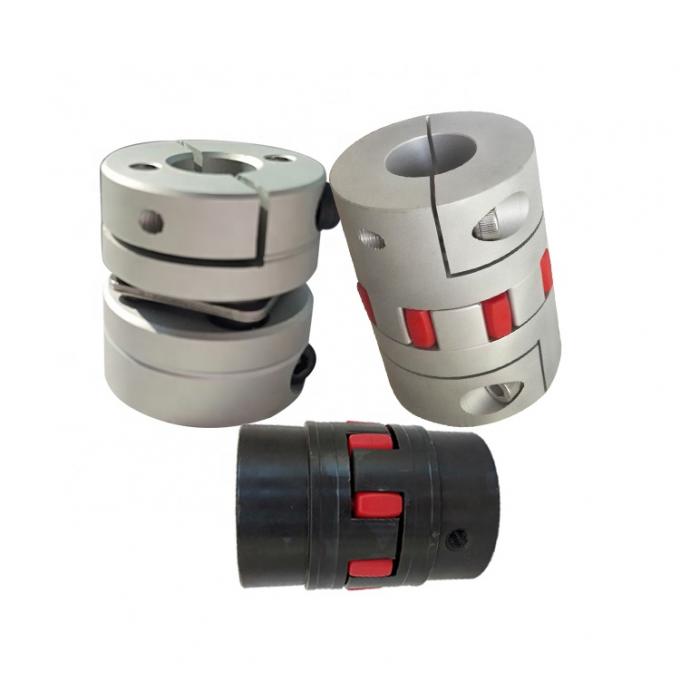 Aluminium Alloy Jaw Shaft Coupler Plum Flower Rubber Flexible Jaw Coupling