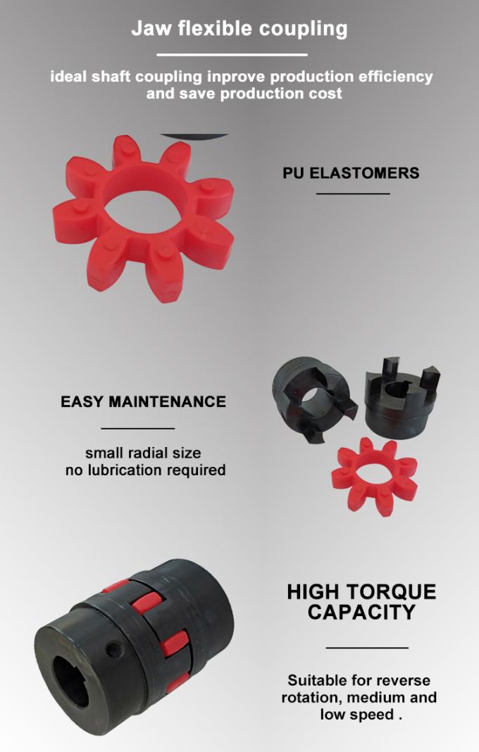 LX / XL Jaw Spider Rotex 19 Star Type Coupling Flexible For Packaging ...