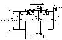 GCLD Motor Pump Couplings Custom 45# Steel Rigid Gear Coupling