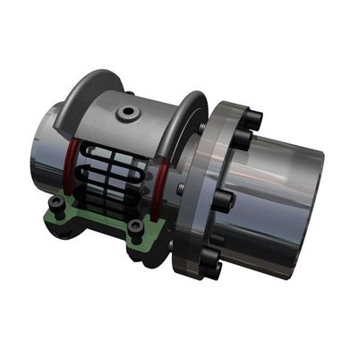 Steel Flexible Grid Coupling Serpentine Spring Taper Shaft Coupling