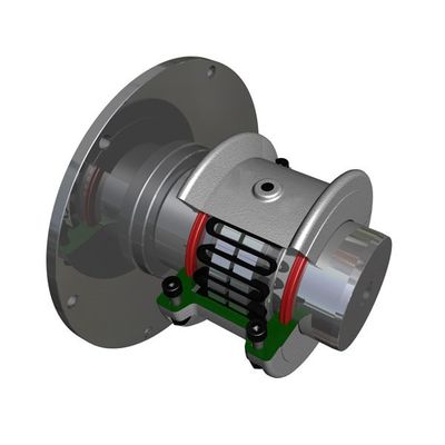 Steel Flexible Grid Coupling Serpentine Spring Taper Shaft Coupling