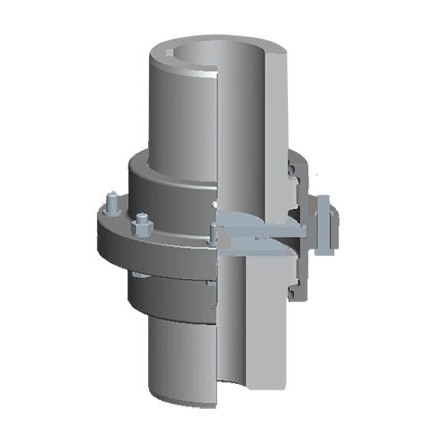Vertical Axis Rigid Industrial Shaft Couplings Drum Shape WGC Type ...