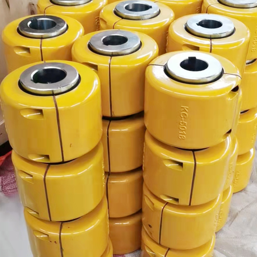 KC 5016 Flexible Roller Chain Shaft Coupling Standard Yellow Color